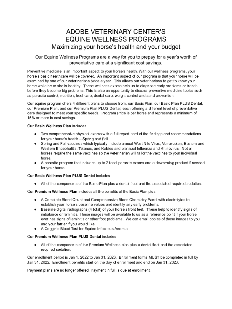 Fillable Online Adobe Veterinary Equine Emergency Consent Form ...