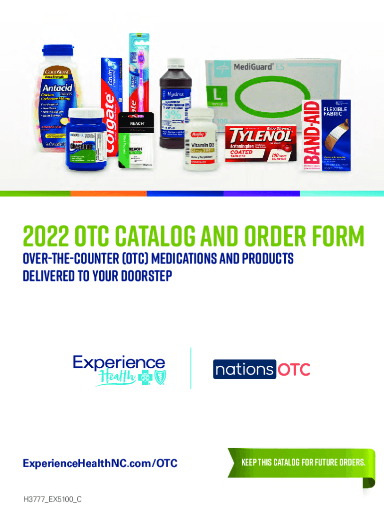 Fillable Online Over-the-Counter (OTC) Medications and Products ...