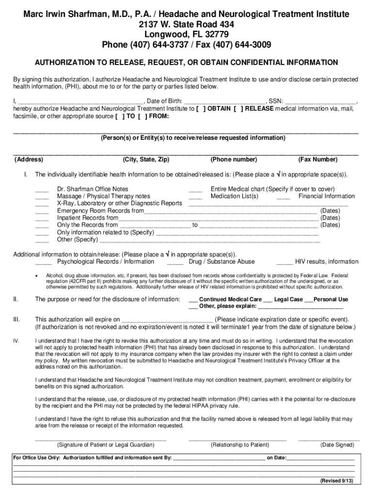 Fillable Online www.headache-institute.comaboutHeadache and ...