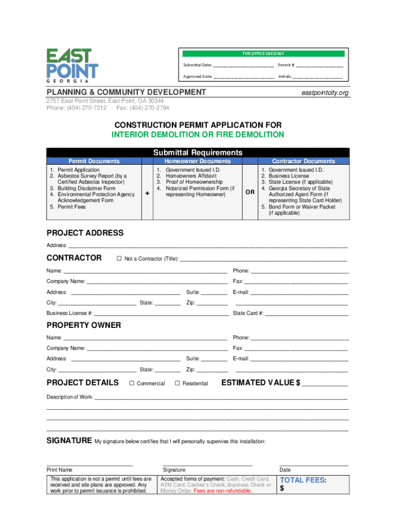 Fillable Online www.pdffiller.com486231126--Submittal-Date-Permit ...