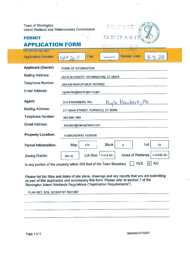 Fillable Online CLA - stonington-ct.gov Fax Email Print - pdfFiller