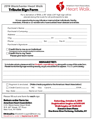 Fillable Online www2 heart www2.heart.orgsiteDocServer2019 Westchester ...