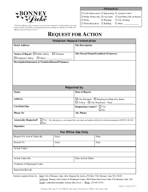 Fillable Online Request For Action Fax Email Print - pdfFiller