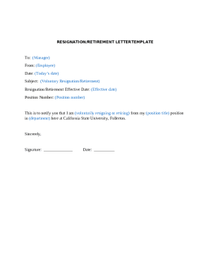 Free Retirement Letter Template - with Samples - WordPDFes - hr ...