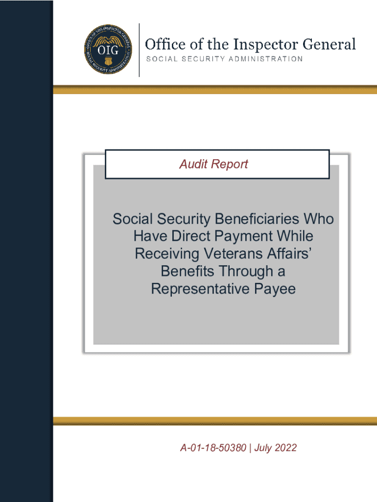 Fillable Online oig ssa Social Security Beneficiaries Who Have Direct Payment While Receiving ...