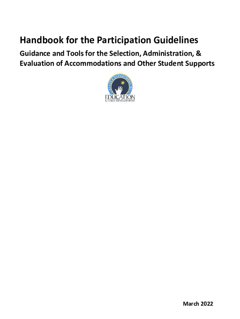 Fillable Online Handbook for the Participation Guidelines - Alaska ...