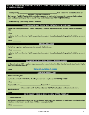 Fillable Online lftairport.comleasingid-badging-proceduresID Badging ...