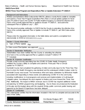 Fillable Online Department of Health Care Services (DHCS ...