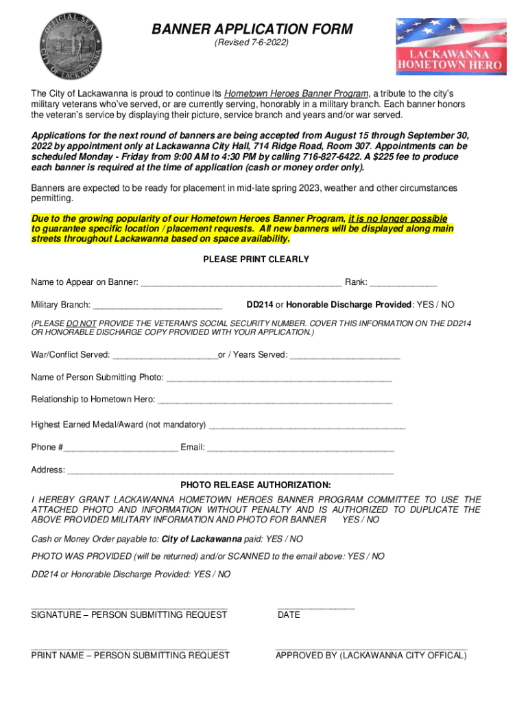 Fillable Online lackawannany.govwp-contentuploadsLackawanna Hometown ...