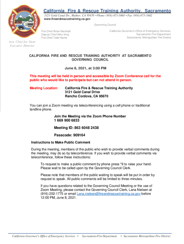 Fillable Online Fire & Rescue Training - California Fire and Rescue ...