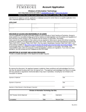 Fillable Online Banner Account Application. DoIT form Fax Email Print - pdfFiller