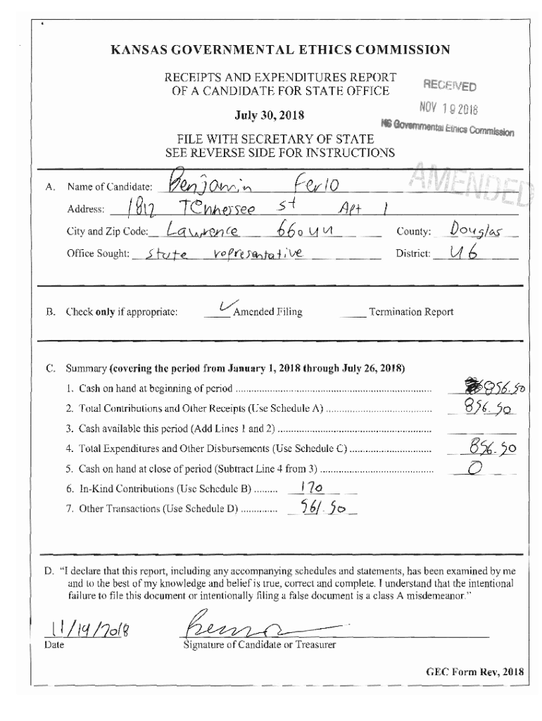 Fillable Online ethics ks View Submitted Forms and ReportsEthics ...