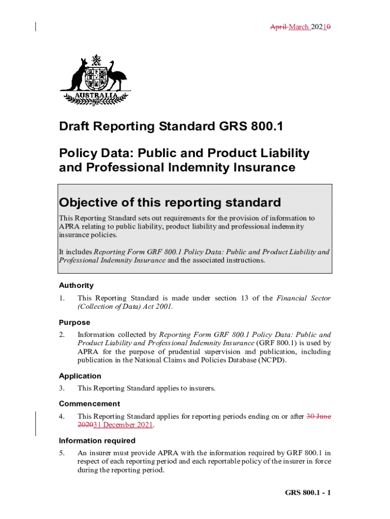 Fillable Online PDF Draft Reporting Standard GRS 800.2 Claim Data ...
