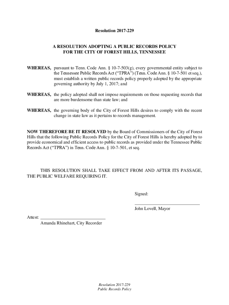 Fillable Online www.wfca.wa.govfilesp&hSample Resolution RESOLUTION ...