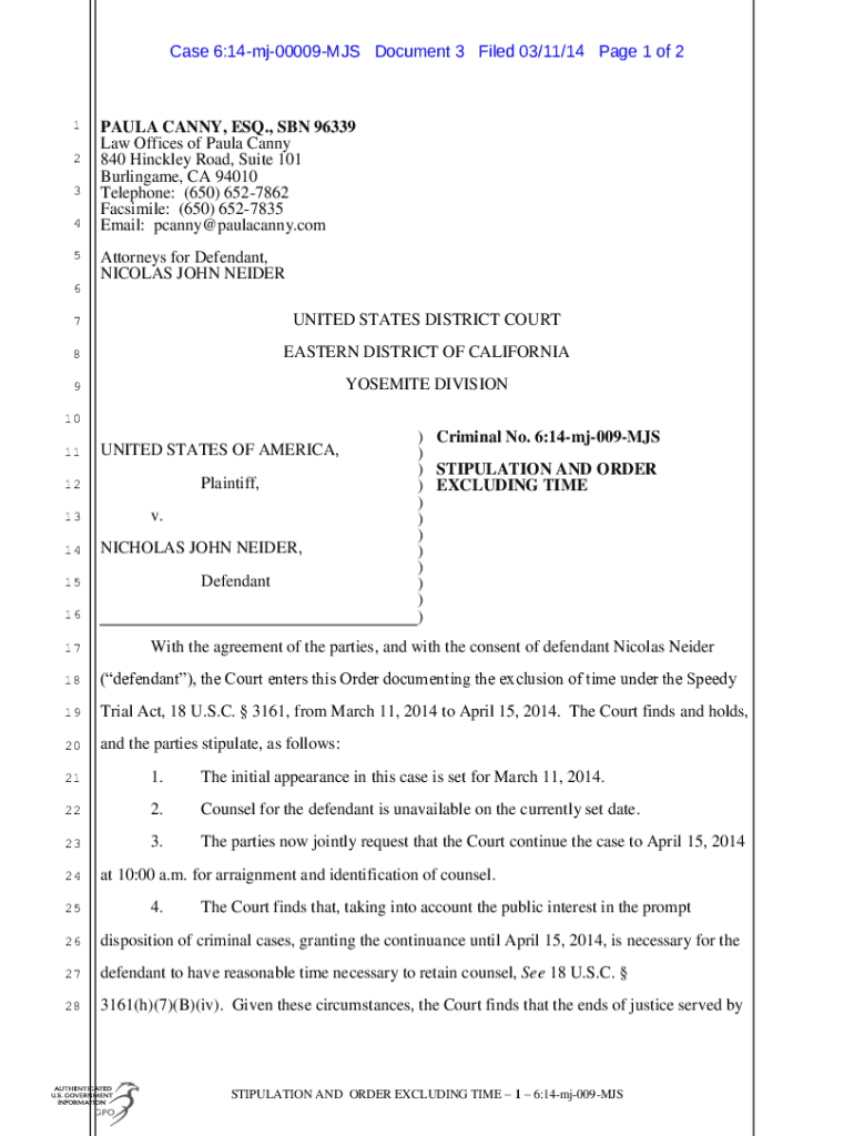 Fillable Online PAULA CANNY, ESQ., SBN 96339 Law Offices of Paula Canny ...