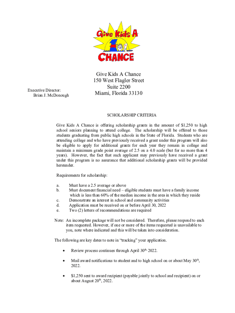 Fillable Online www.nassau.k12.fl.uscmslibGive Kids A Chance 150 West ...