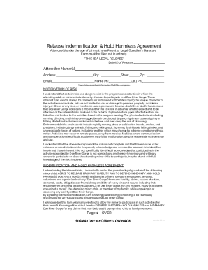 Fillable Online PARTICIPANT AGREEMENT and WAIVER, RELEASE & INDEMNIFICATION AGREEMENT ... Fax ...