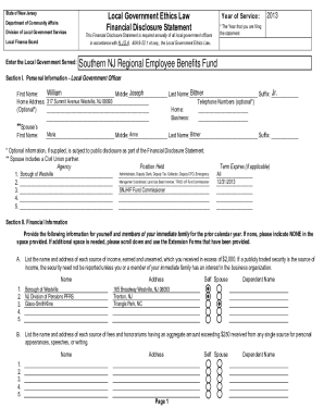 Fillable Online Enter the Local Government Served: Select Your Local ...