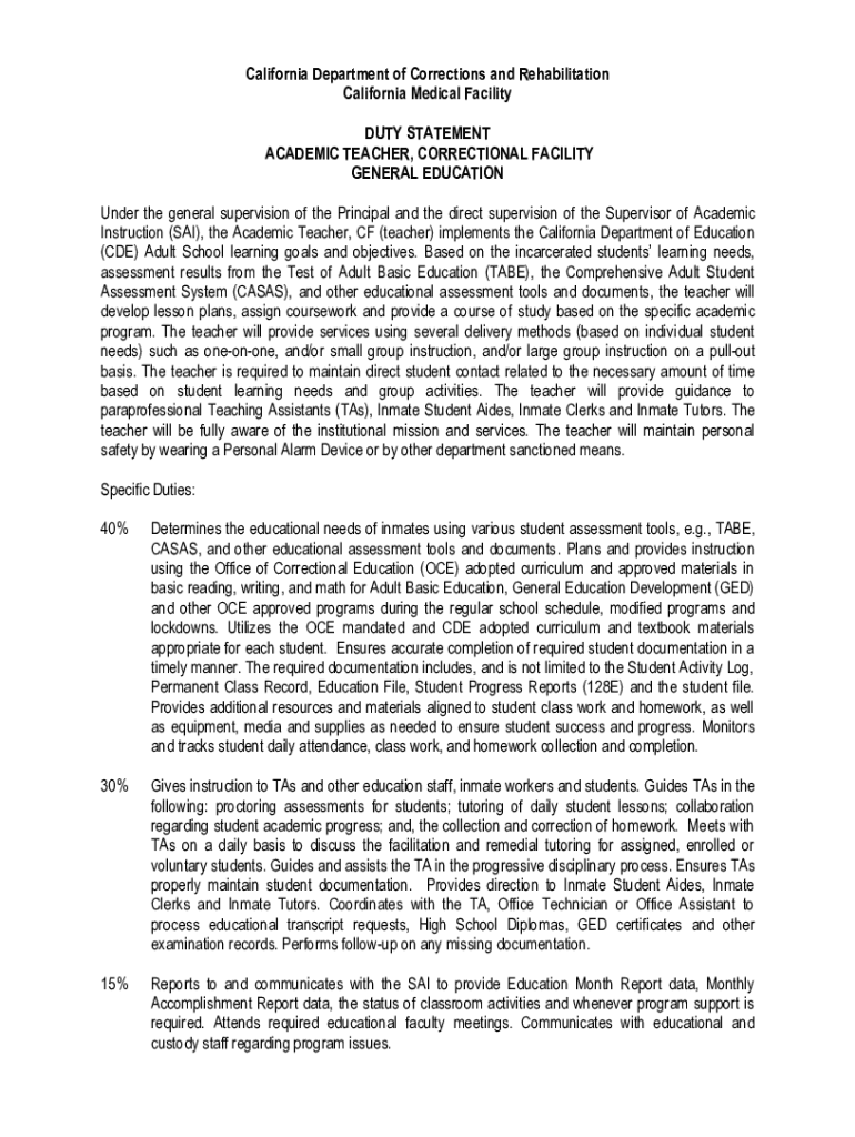 Fillable Online www.cdcr.ca.govfacility-locatorcmfCalifornia Medical ...