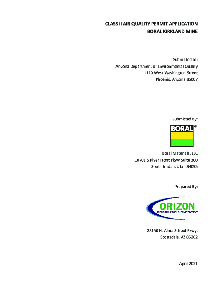 Fillable Online static.azdeq.govpn210519ezappRe: Class II Permit ...