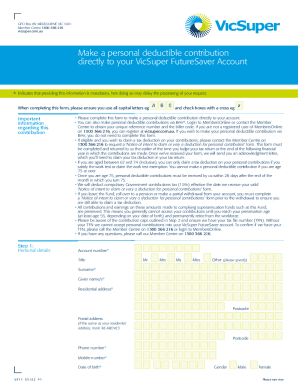 Fillable Online Make a personal deductible contribution directly to ...