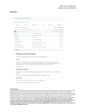 Fillable Online Appendix A - Machine-Readable Data Supporting Statement. Appendix A - Machine ...