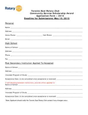 Fillable Online Home PageThe Rotary Club of Toronto Fax Email Print - pdfFiller