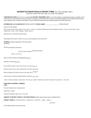 Fillable Online FREE 5+ Car Accident Report Forms in PDFVehicle ...