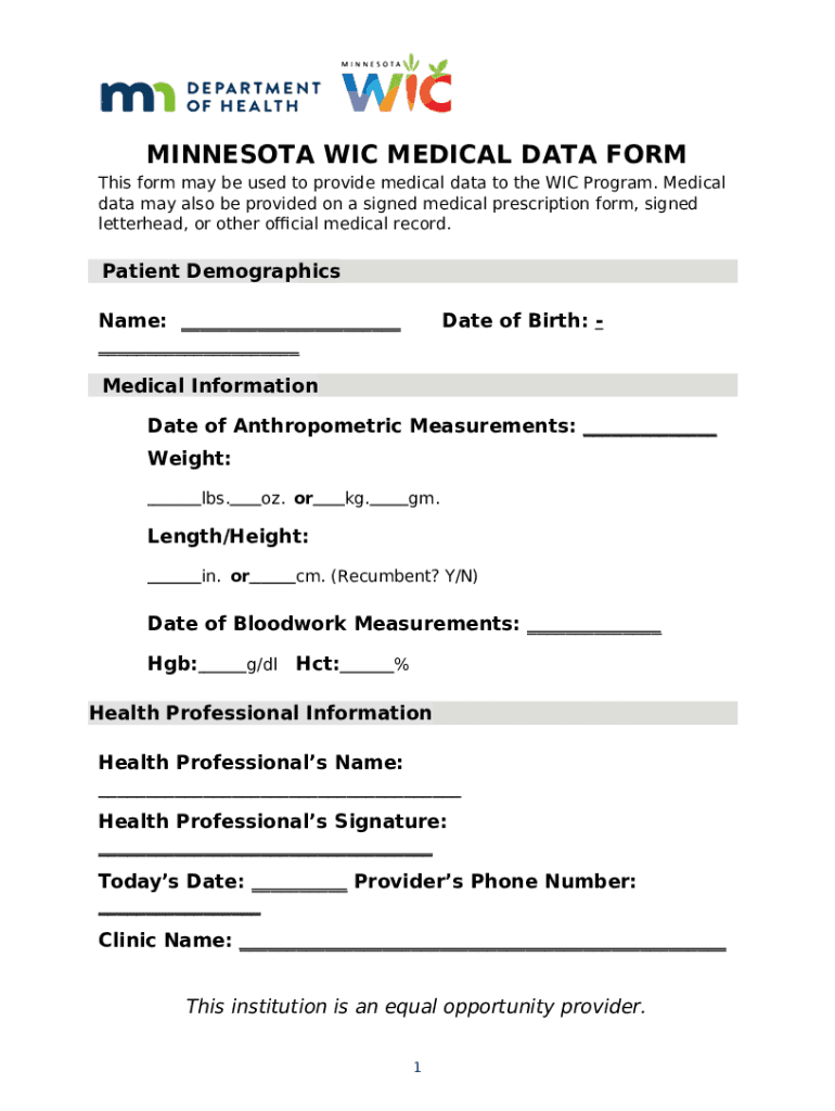 www.health.state.mn.uswichcpMinnesota WIC Medical Data - health.state ...