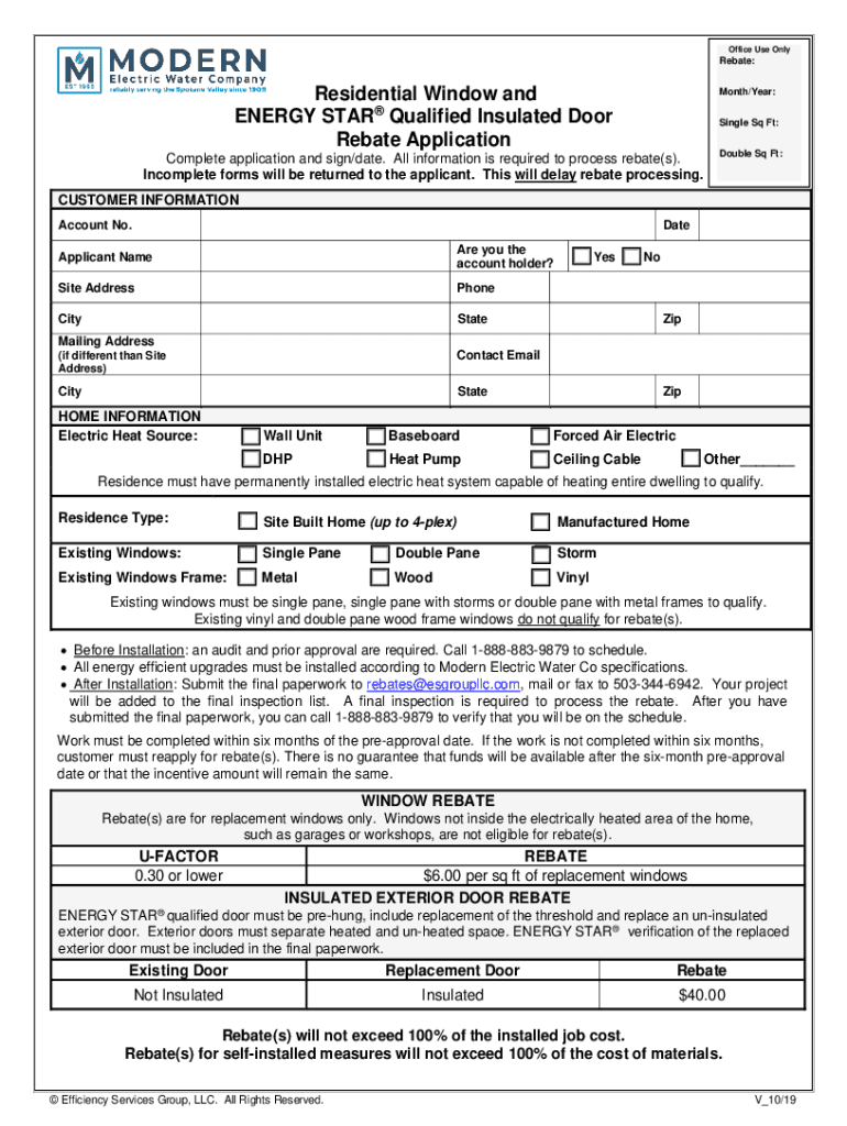 Fillable Online Benefits of ENERGY STAR Qualified Windows, Doors, and ...