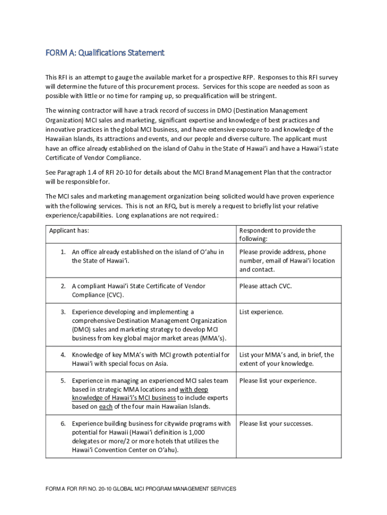 Fillable Online RFIs: The Simple Guide to Writing a Request for ...