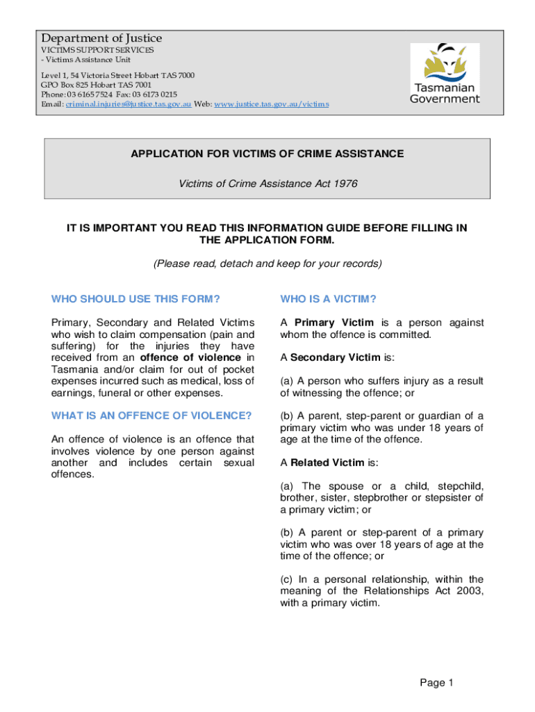 Fillable Online Department of JusticeHomeDepartment of Justice and Community Safety ...