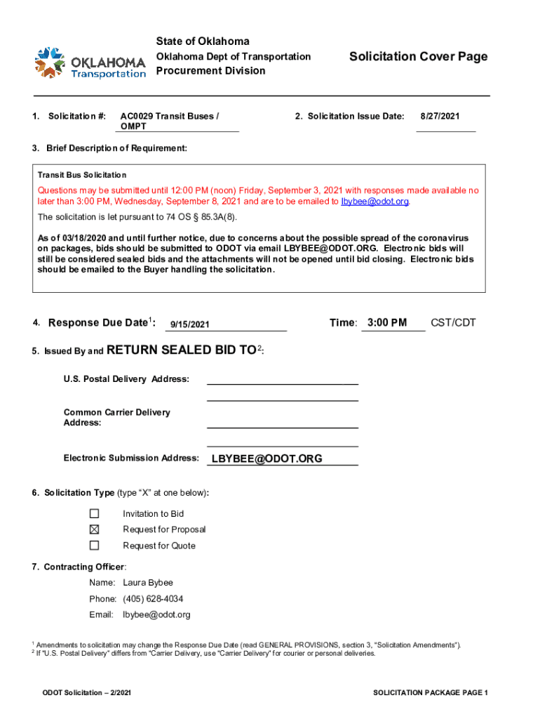 Fillable Online oklahoma.gov content damState of Oklahoma Department of Transportation ...