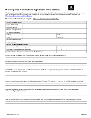 Fillable Online Employee Remote Work Policy Template (Free DownloadWork ...