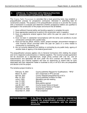 Fillable Online No. 9 - Approval to Proceed with Prequalifcation of ...