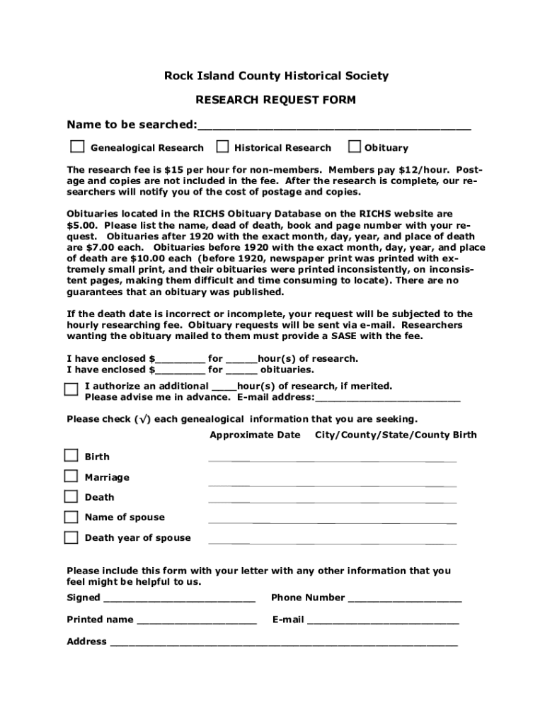 Fillable Online Local History & Genealogy - Musser Public Library Fax Email Print - pdfFiller