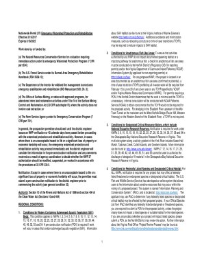 Fillable Online Nationwide Permit Information - United States Army ...