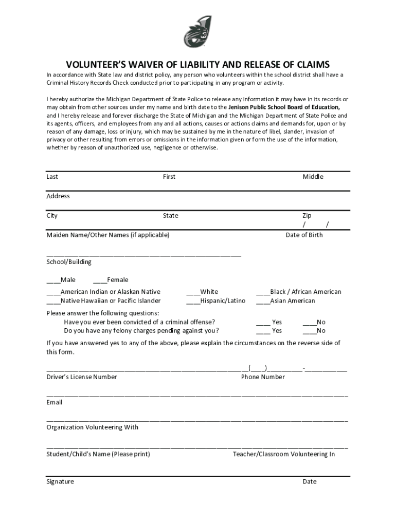 Fillable Online www.miramarfl.govDocumentCenterViewRelease and Waiver of Liability for ...