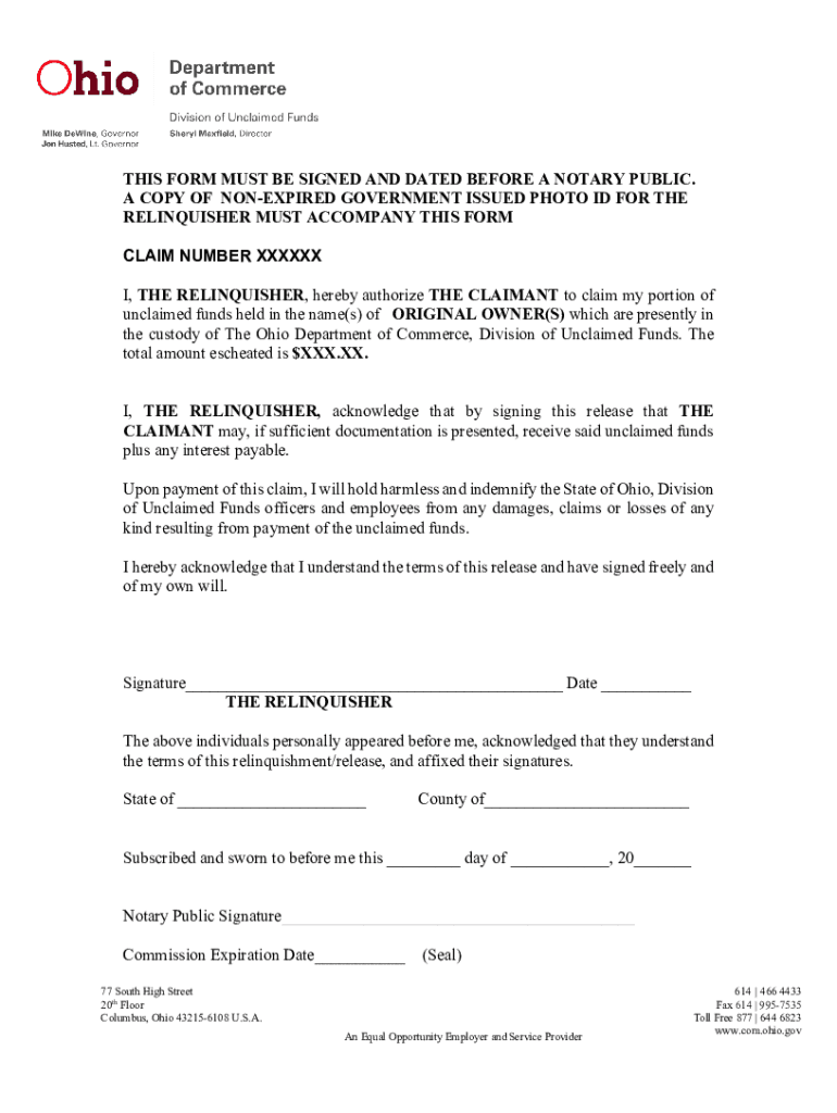 Fillable Online com ohio Sample Notary Public StatementsFree Notary ...