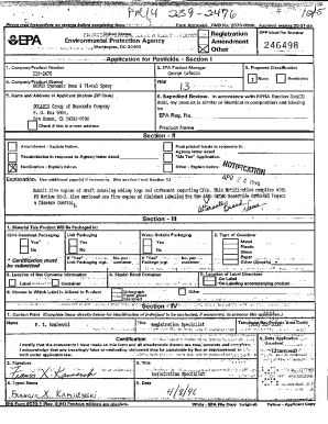 Fillable Online www3.epa.govpesticideschemsearchRegistration Identifier ...