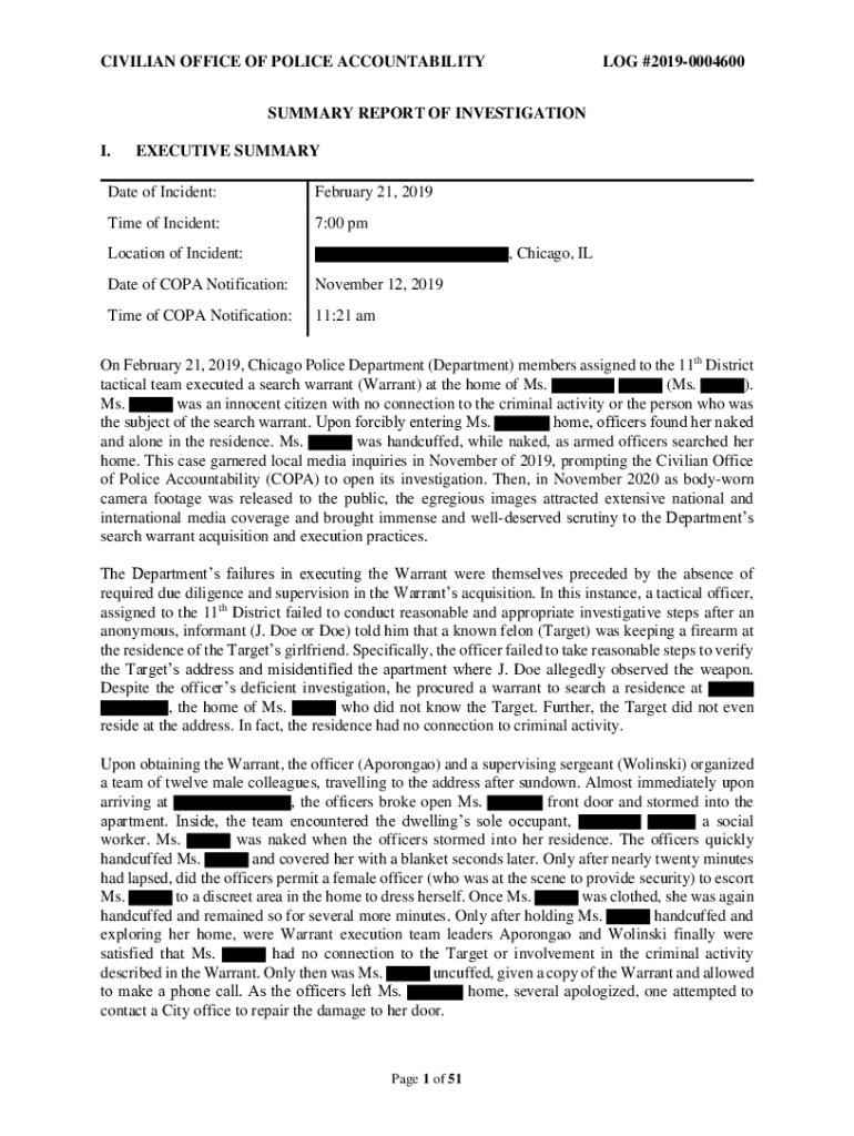 Fillable Online www.chicagocopa.org wp-content uploadsCIVILIAN OFFICE ...