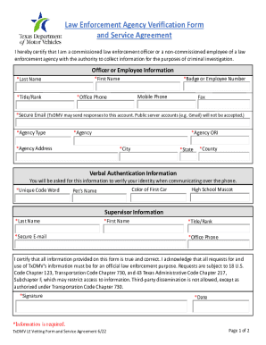 Fillable Online test-origin.txdmv.govsitesdefaultLaw Enforcement Agency ...