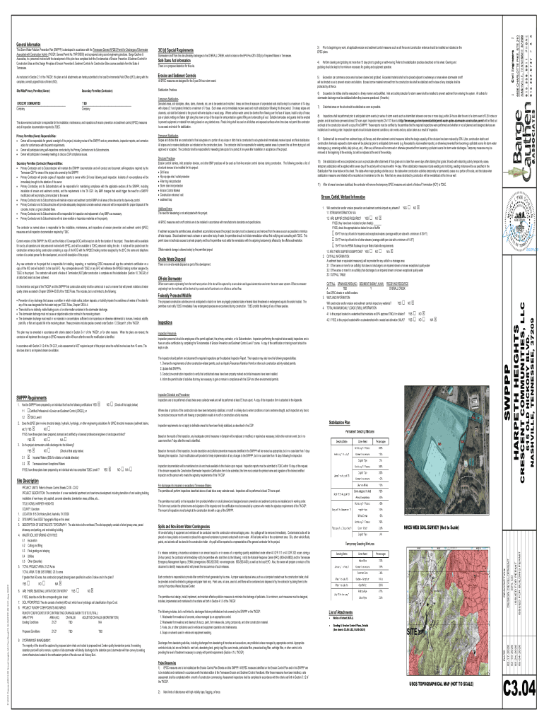 Fillable Online Erosion and Sediment Control Inspection and Maintenance ...