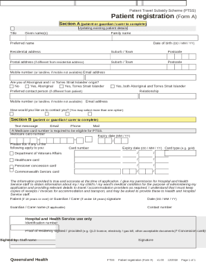 Patient Travel Subsidy Scheme (PTSS) Patient registration ( A) Doc ...