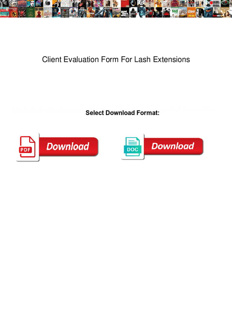 Fillable Online Eyelash Extension Consultation Form ...