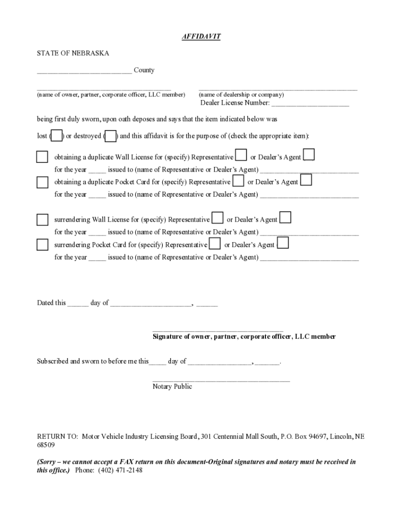 Fillable Online mvdealerbd nebraska d2l2jhoszs7d12.cloudfront.netstateNebraskaNebraska State ...