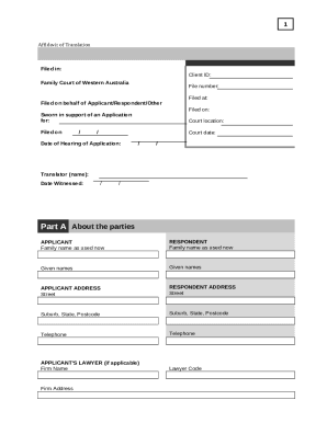 How to write an affidavit for Family CourtDivorce Resource Doc Template ...