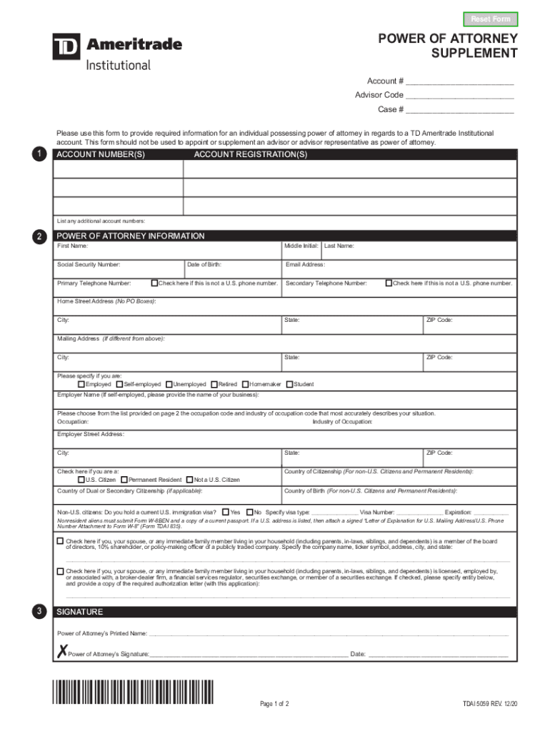 Fillable Online Free Power of Attorney (POA) Form - PDFWordeFormsPower ...