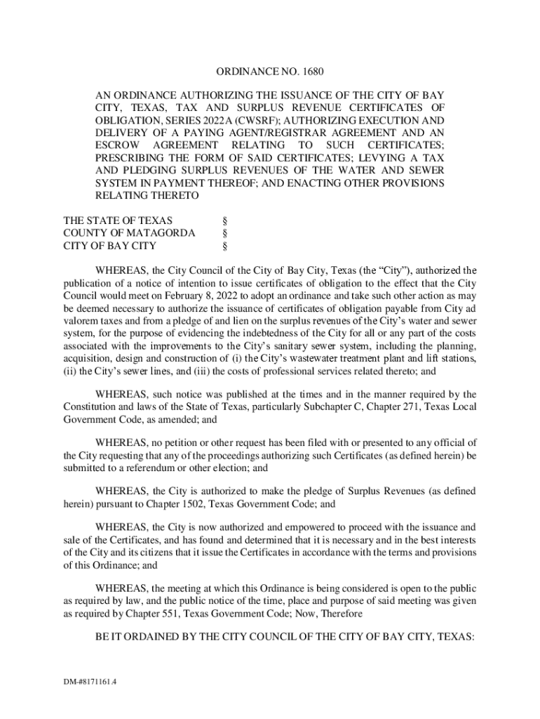 Fillable Online mccmeetingspublic.blob.core.usgovcloudapi.netORDINANCE ...