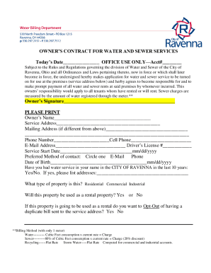 Fillable Online Water & Sewer Forms - DEP - Welcome to NYC.govRules and ...